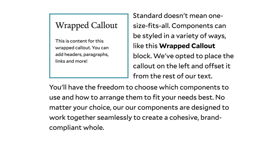 Wrapped Text Callout Block | YaleSites