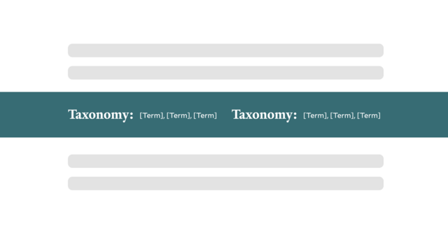 Taxonomy Display Block | YaleSites